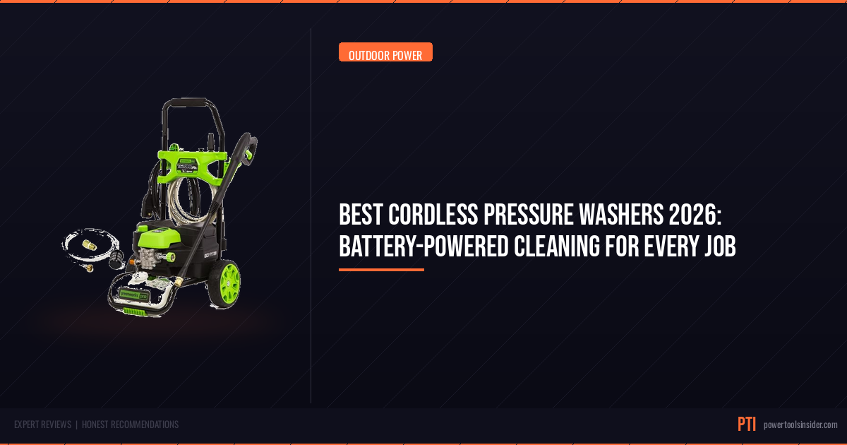 Best Cordless Pressure Washers 2026: Battery-Powered Picks - Power Tool ...